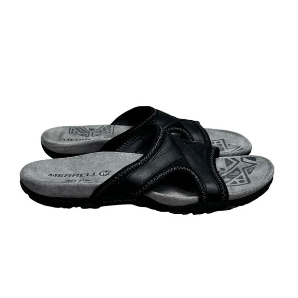 Merrell | Shoes | Merrell Sandspur Delta Sandals Black 7 Women Slip On ...
